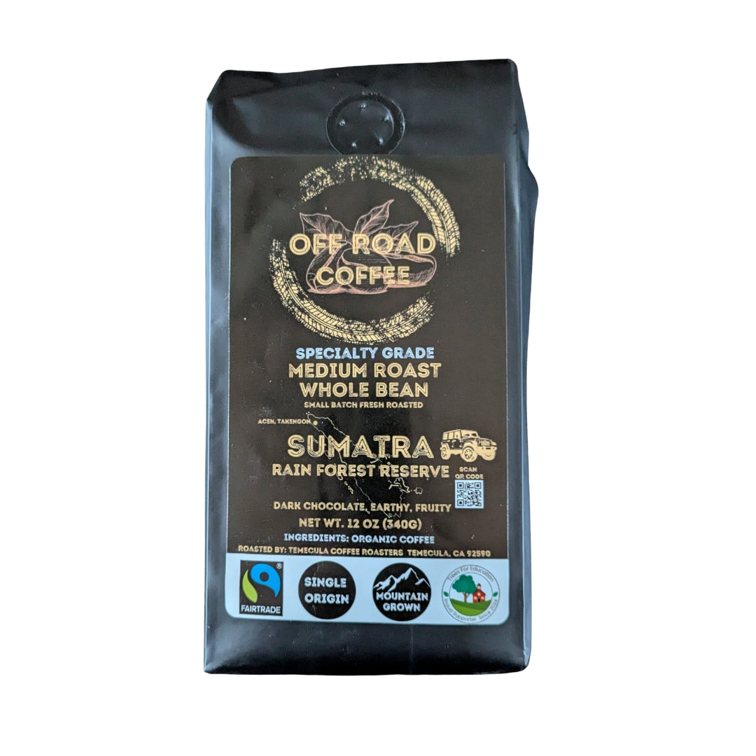 Rain Forest Reserve Coffee (Sumatra) - Medium/Dark Roast – Off Road Coffee