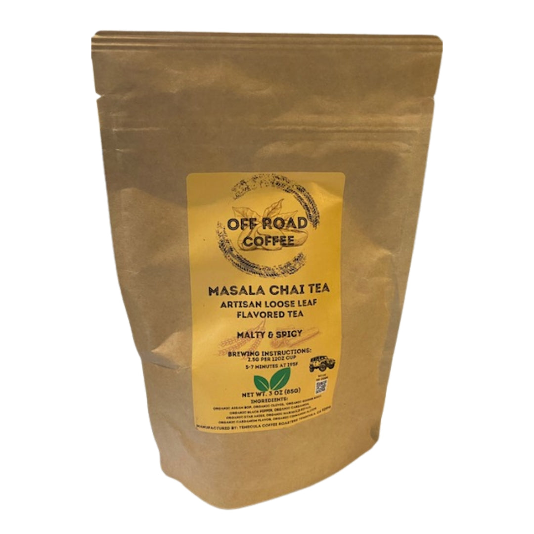 Masala Chai Artisan Flavored Tea | Bold & Spicy Blend – Off Road Coffee